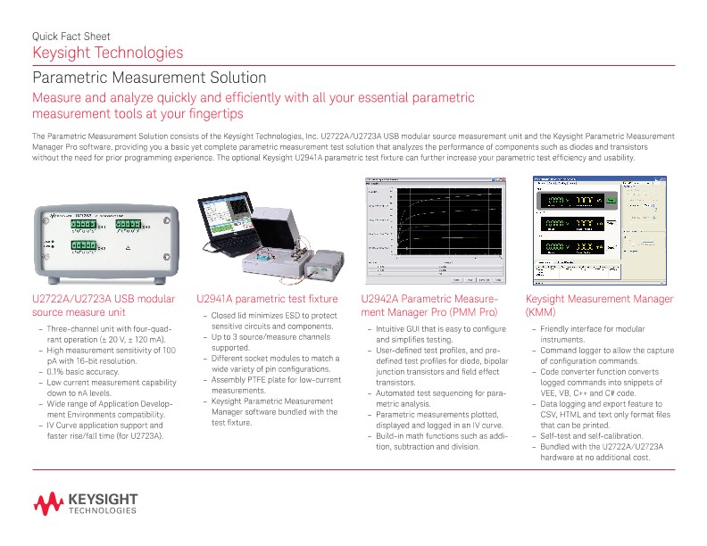 Parametric Measurement Solution PDF Asset Page | Keysight